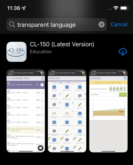 Installing and Logging in to the Transparent Language Mobile App